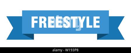 freestyle ribbon. freestyle isolated sign. freestyle banner Stock ...