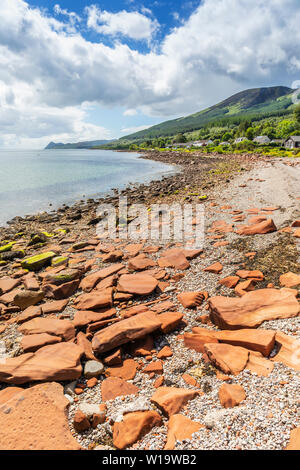 Shoreline at Corrie on the Isle of Arran, Scotland Stock Photo - Alamy