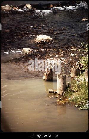 A SILT-LADEN STREAM JOINS THE MERCED RIVER AT THIS POINT. THE SOURCE OF ...