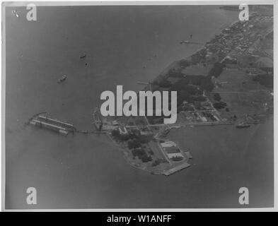 US Naval Base Subic Bay aerial c1969 Stock Photo - Alamy