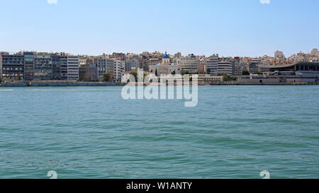 The church of Agios Nikolaos at Piraeus port in Athens, Greece on April ...