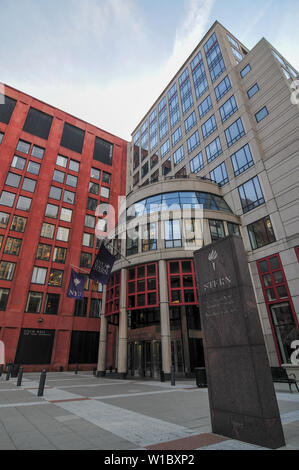 The exterior of NYU Stern College Business School on West 4th Street in ...