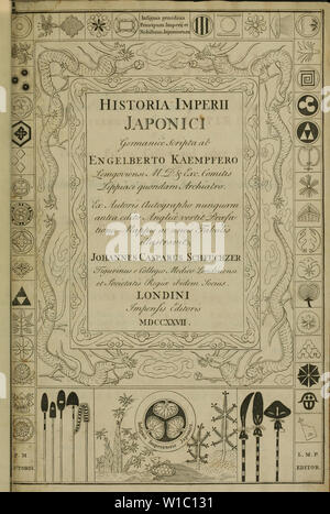 Engelbert Kaempfer (1651-1716), The history of Japan, 1727 Stock Photo ...