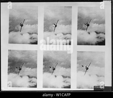 EJECTION OF A MIG PILOT - This unusual sequence of photos, taken by gun ...