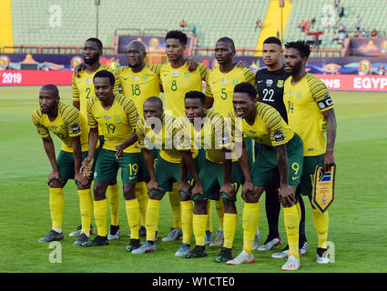 Morocco players pose before the Africa Cup of Nations semi-final match ...