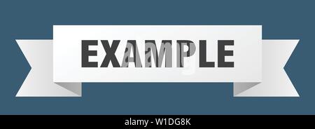 example ribbon. example isolated sign. example banner Stock Vector ...