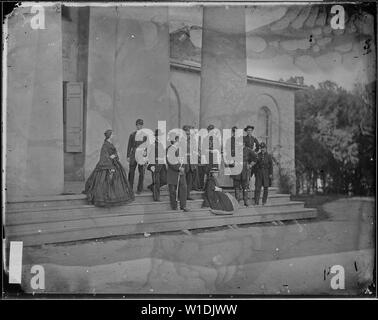 Gen. Samuel P. Heintzelman and staff of nine. Taken on the steps of ...