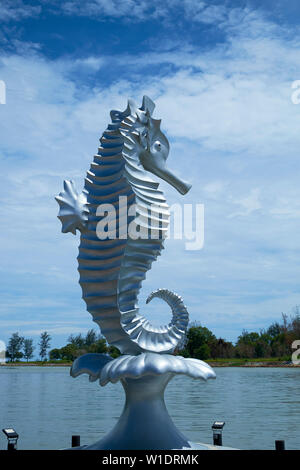 Miri, Sarawak, Malaysia: The Seahorse Sculpture at Miri Waterfront in ...