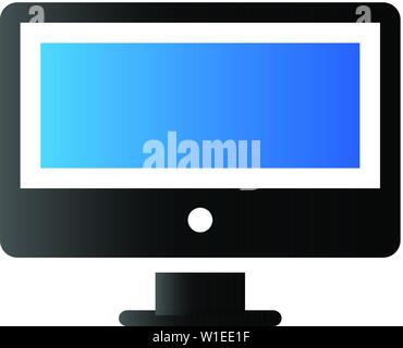 duo color electronic screen computer technology object vector ...