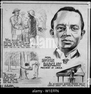 HON. EDWIN BARCLAY - PRESIDENT OF LIBERIA; Scope and content: Honorable ...