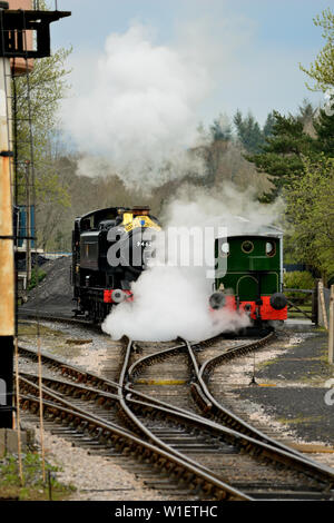 GWR Class 9400 pannier tank No 9466 at Buckfastleigh during the South ...