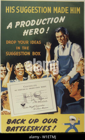 His Suggestion Made Him a Production Hero Stock Photo - Alamy