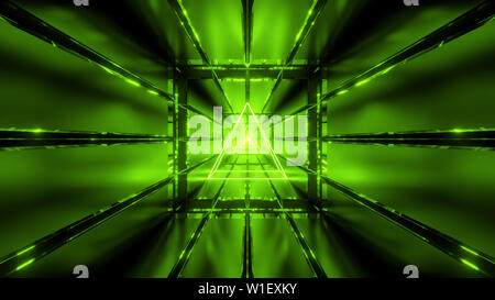 green glowing holy wireframe 3d illustration background wallpaper with ...