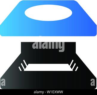 Magnifier icon in duo tone color. Zoom explore find locate Stock Vector ...