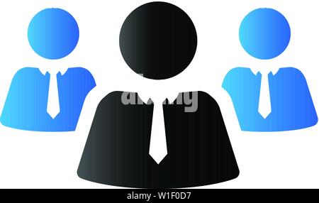 Teamwork icon in duo tone color. Business collaboration team Stock ...