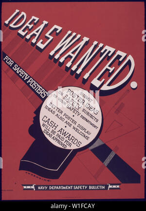 Ideas Wanted for Safety Posters Stock Photo - Alamy