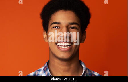 Healthy Teeth. African Guy with Beaming Smile Stock Photo - Alamy