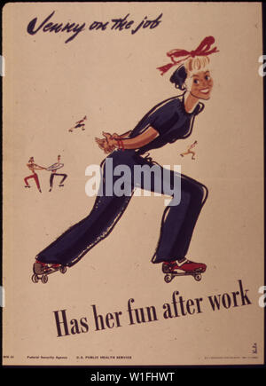Jenny on the job - Has her fun after work Stock Photo - Alamy