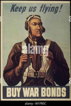 keep us flying! War Bonds - World War II - U.S propaganda Poster Stock ...