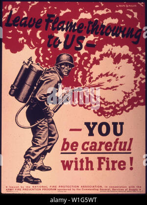 Leave flame throwing to us Stock Photo - Alamy