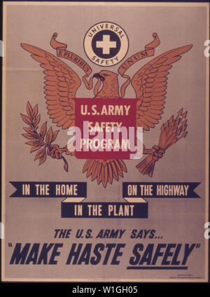 HASTE SAFELY Stock Photo - Alamy