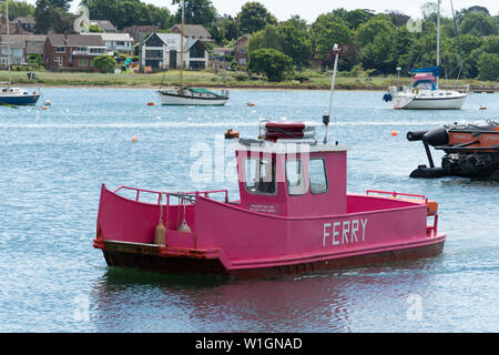 Pink Ferry River Hamble Stock Photo - Alamy