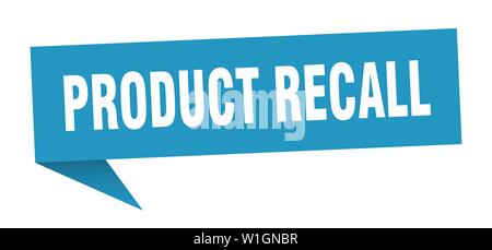 product recall speech bubble. product recall sign. product recall ...