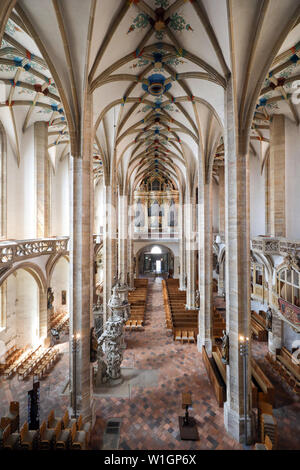 27 June 2019, Saxony, Freiberg: View of the Great Silbermann Organ in ...