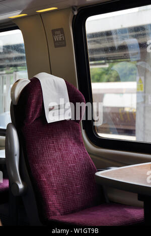 The First Class interior aboard a Cross Country Mark III TCC vehicle ...