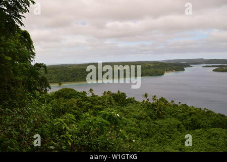 A lookout point overlooking Mt Talau National Park, Vavau Islands Stock ...
