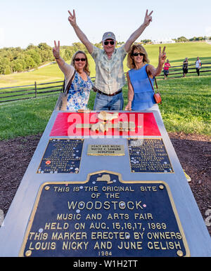 The Memorial Stone at The Site of The Woodstock Festival At Bethel ...