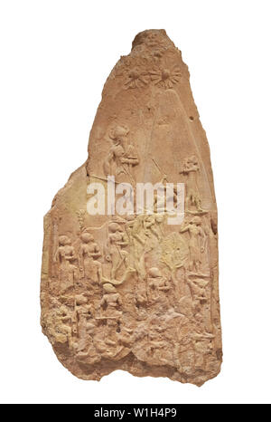 Victory stele of Naram-Sin, King of Akkad. Triumph of the king over a ...