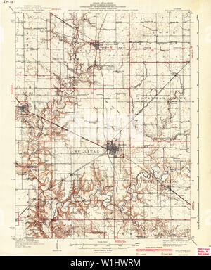 Sullivan, Illinois, map 1940, 1:62500, United States of America by ...