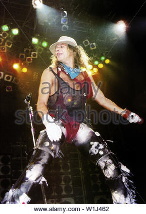 David Lee Roth (Van Halen) on im Oktober 1981 in . | usage worldwide ...