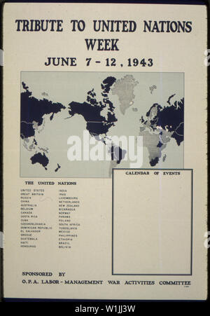 TRIBUTE TO UNITED NATIONS WEEK Stock Photo - Alamy