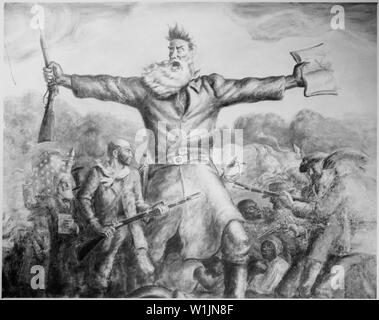The Tragic Prelude. John Brown. Copy of mural by John Steuart Curry in ...