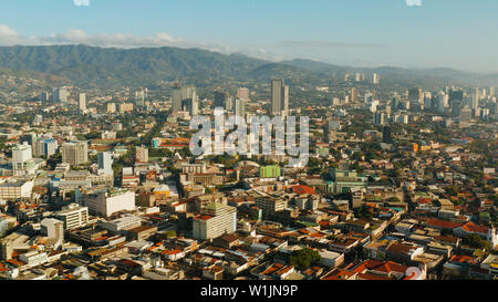Top aerial view of Cebu city in the Philippines - Tops Lookout Stock ...