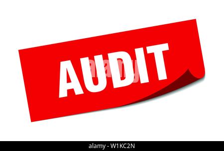 audit sticker. audit square isolated sign. audit Stock Vector Image ...