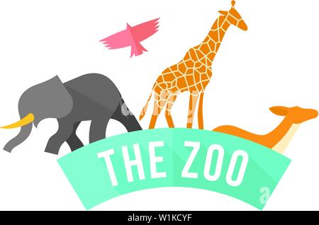 Zoo gate icon in single color. Animal park jungle safari Stock Vector ...
