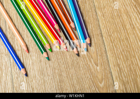 various colorful drawing tools. Mock up Stock Photo - Alamy