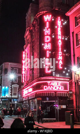 The Windmill Theatre, Great Windmill Street, Soho, London, England, UK ...