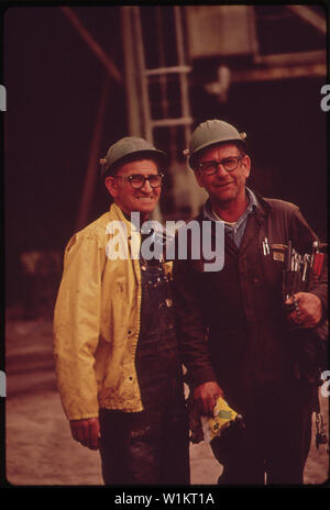 Workers at the Union Carbide Uranium Mill engaged in the extraction of ...