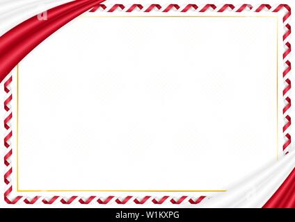 Border made with Malta national colors. Template elements for your ...