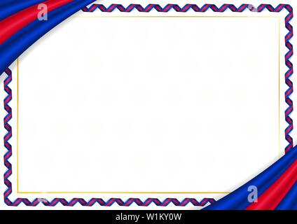 Border made with Cambodia national colors. Template elements for your ...