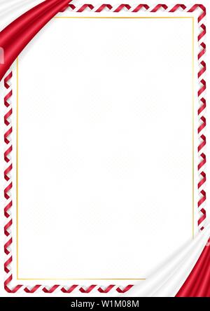 Border made with Malta national colors. Template elements for your ...