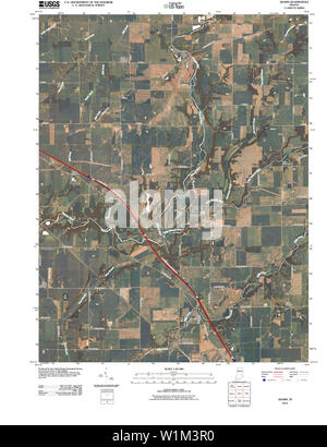 USGS TOPO Map Indiana IN Whiting 20100512 TM Restoration Stock Photo ...