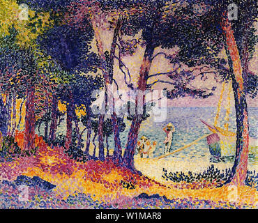A Pine Wood, Provence 1906 by Henri-Edmond Cross Stock Photo - Alamy