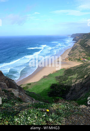Europe, Portugal, Algarve, Barriga Beach, Atlantic Coast Stock Photo ...