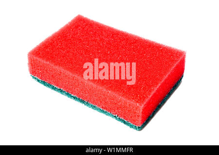 multi-colored sponge isolated on white background Stock Photo - Alamy