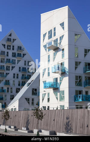 Iceberg houses in the harbour in Aarhus, Middle Jutland, Jutland ...